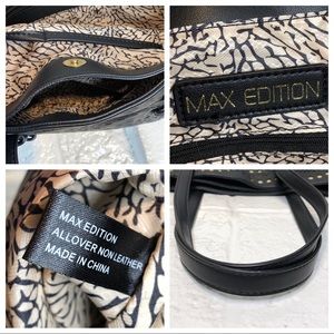 Max Edition | Bags | Max Edition Black And Gold Tote | Poshmark
